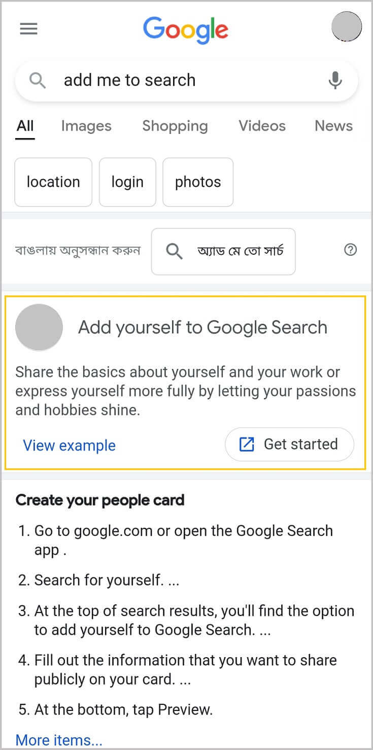 Add Me To Search: How to Create Your People Card on Google